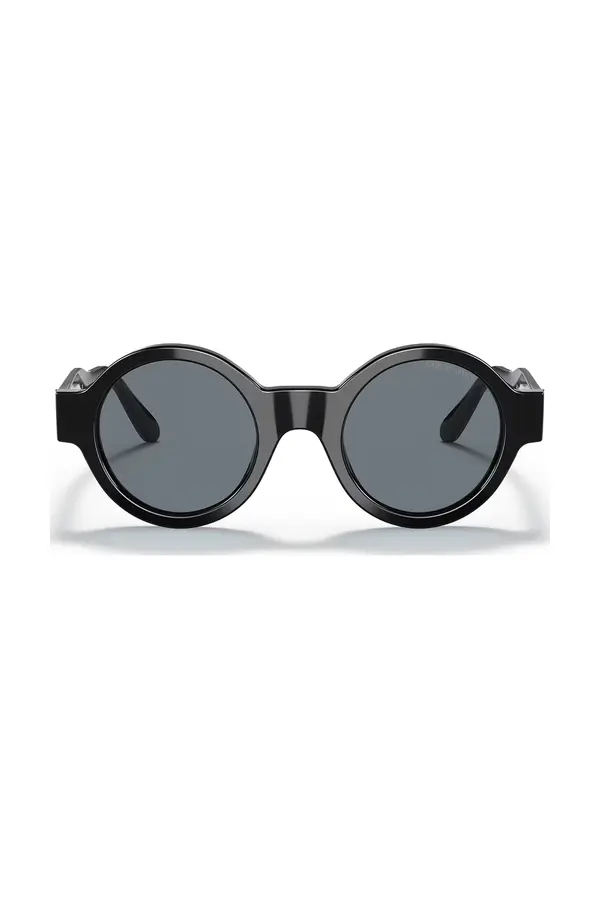 Giorgio Armani Round Frame Sunglasses - Black