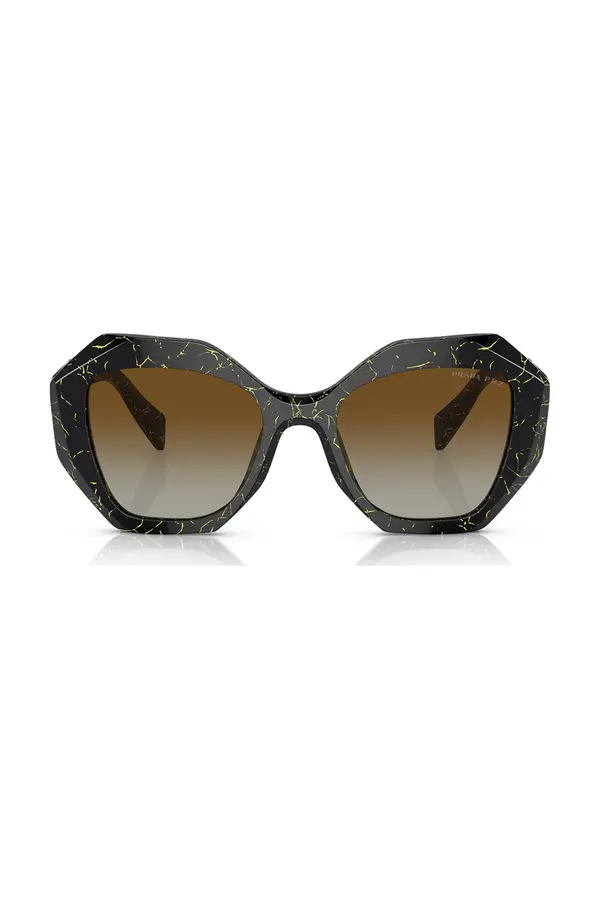 Prada Irregular Frame Sunglasses - Yellow