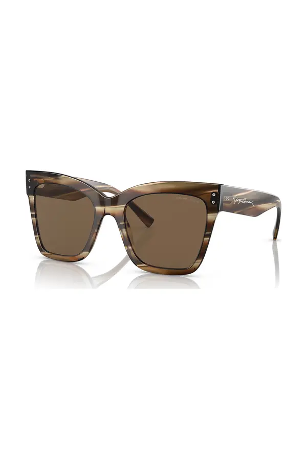 Giorgio Armani Square Frame Sunglasses - Brown