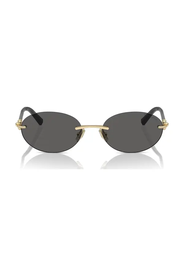 TIFFANY SUNGLASS HUT Tiffany & Co. Oval Sunglasses - Gold
