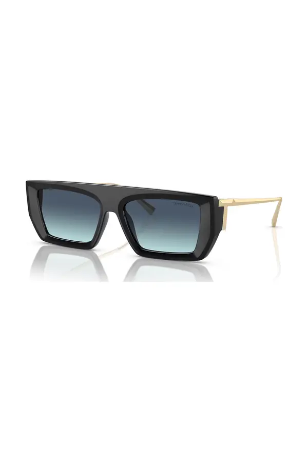 TIFFANY SUNGLASS HUT Tiffany & Co. Rectangle Sunglasses - Black