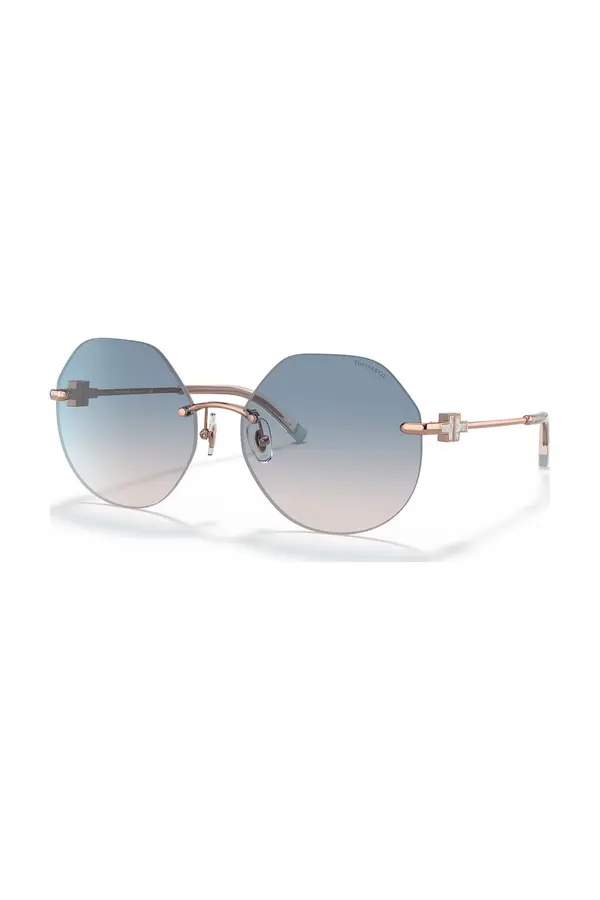 TIFFANY SUNGLASS HUT Tiffany & Co. Irregular Sunglasses - Blue