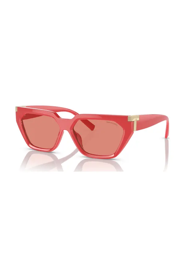 TIFFANY SUNGLASS HUT Tiffany & Co. Irregular Sunglasses - Coral