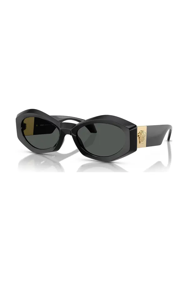 Versace Irregular Frame Sunglasses - Black