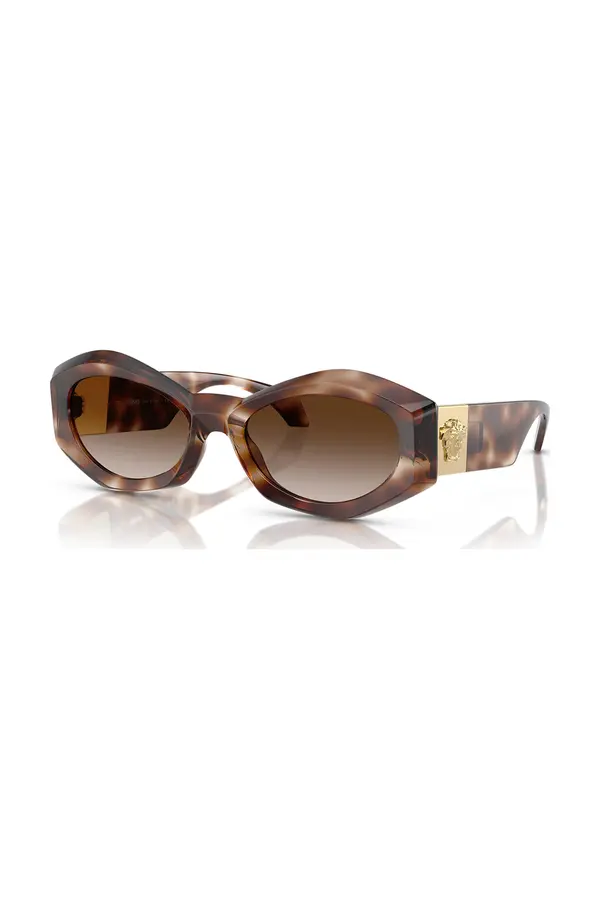 Versace Irregular Frame Sunglasses - Brown
