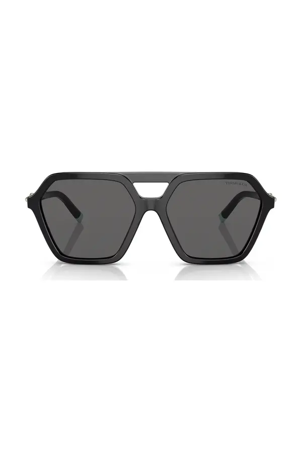 TIFFANY SUNGLASS HUT Tiffany & Co. Irregular Sunglasses - Black