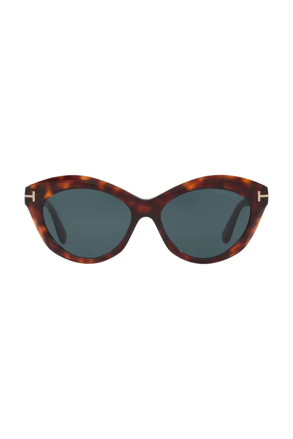 TOM FORD Oval Frame Sunglasses - Blue