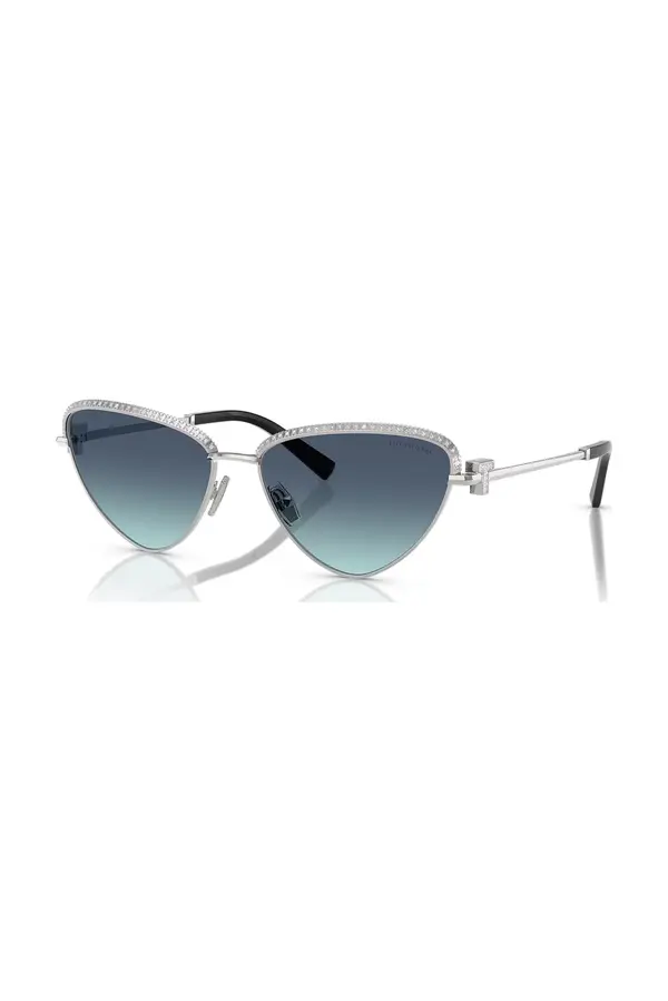 TIFFANY SUNGLASS HUT Sunglasses With Crystal Embellishments - Blue
