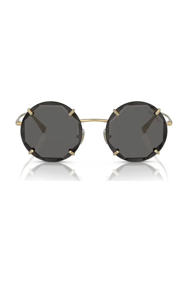 TIFFANY SUNGLASS HUT Tiffany & Co. Round Frame Sunglasses - Gold