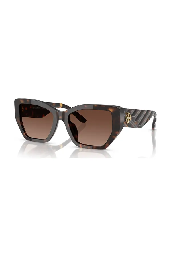 Tory Burch Irregular Full Rim Sunglasses - Brown