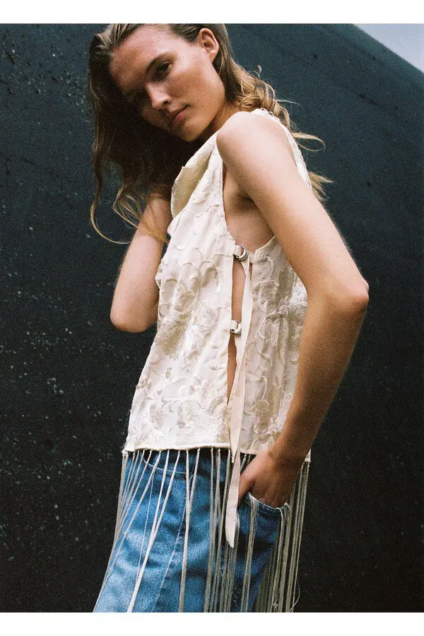 Sea Priscilla Embroidered Vest - White