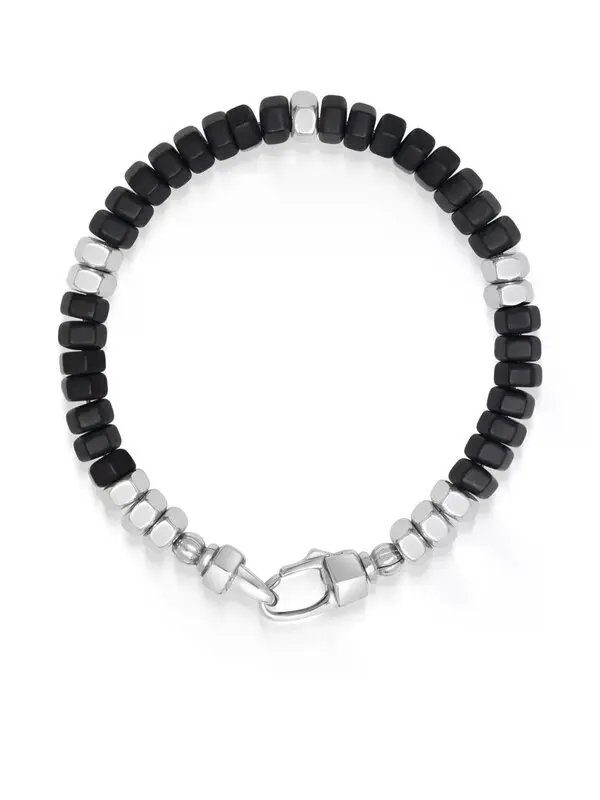 NIALAYA JEWELRY Hex Bead Bracelet - Black