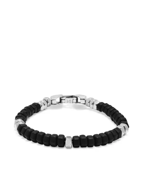 NIALAYA JEWELRY Hex Bead Bracelet - Silver