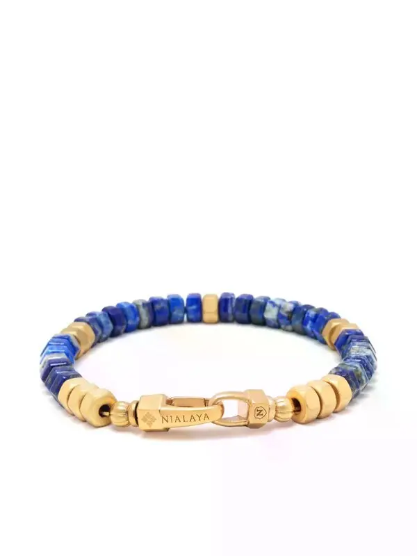 NIALAYA JEWELRY Bead-detailing Bracelet - Blue