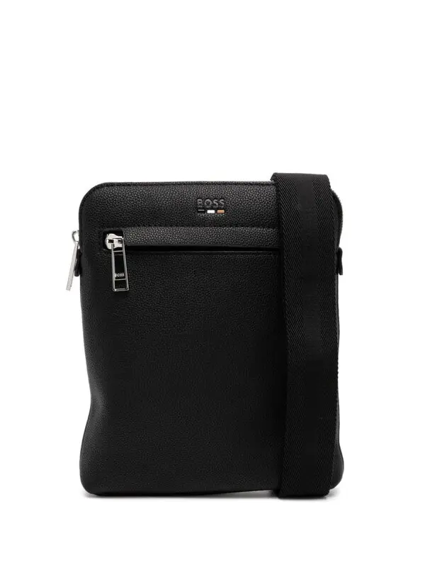 BOSS Logo Messenger Bag - Black