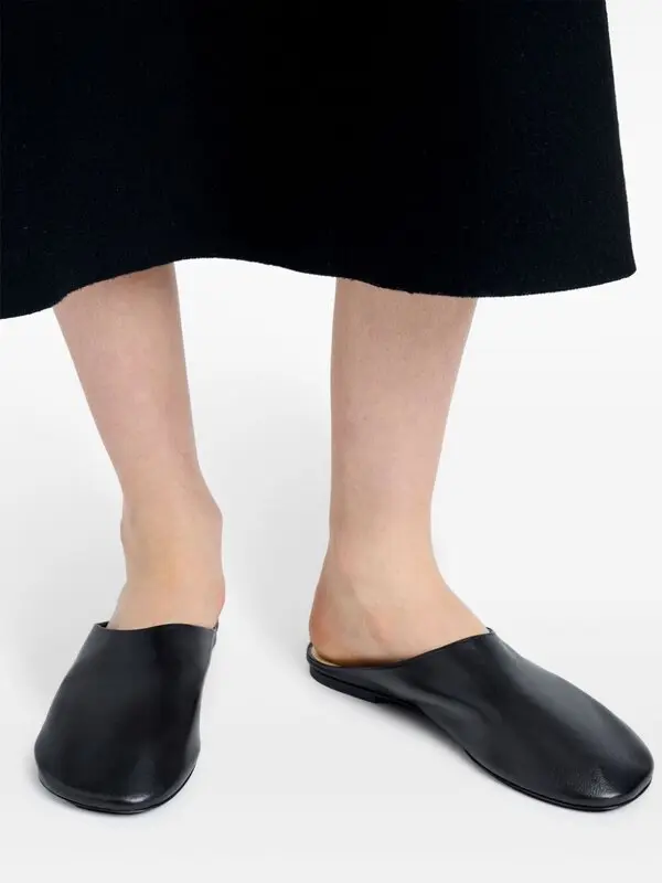 Proenza Schouler Glove Leather Slides - Black