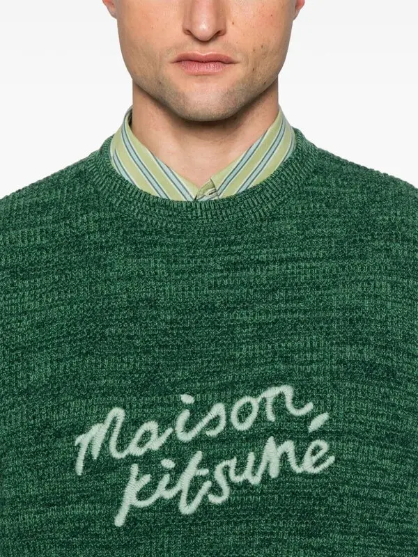 Maison Kitsuné Logo-embroidered Sweater
