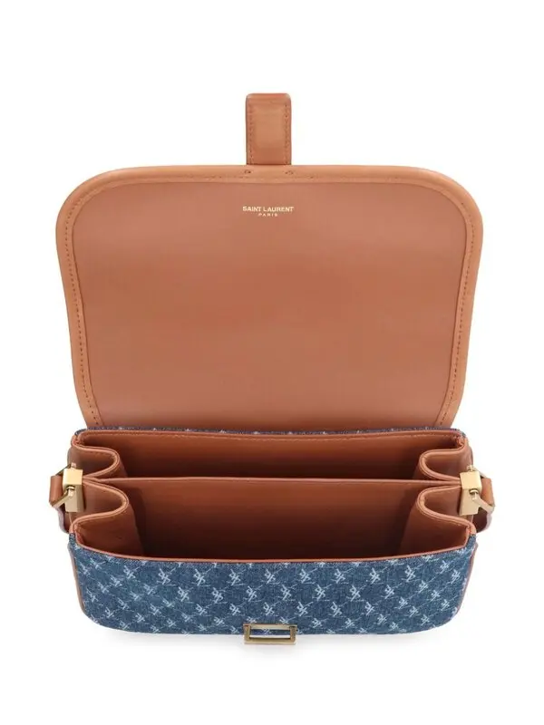 Saint Laurent Monogram Denim Crossbody Bag