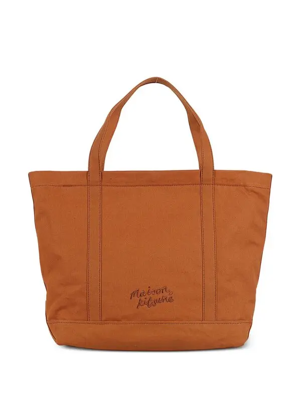Maison Kitsuné Large Fox Head Tote Bag - Brown