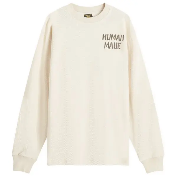 HUMAN MADE Thermal L/s T-shirt - White