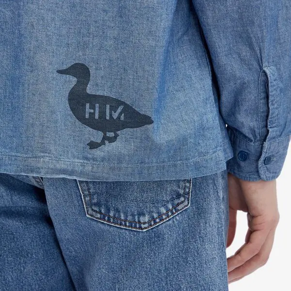 Human Made Military Chambray Shirt In Indigo - 45% Off | Editorialist