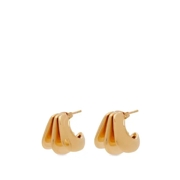 MISSOMA Triple Ridge Hoop Earrings - Gold