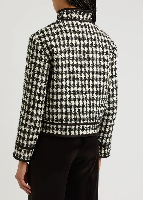 Alice + Olivia Corwin Checked Tweed Jacket