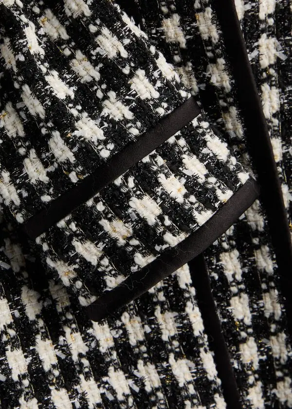 Alice + Olivia Corwin Checked Tweed Jacket