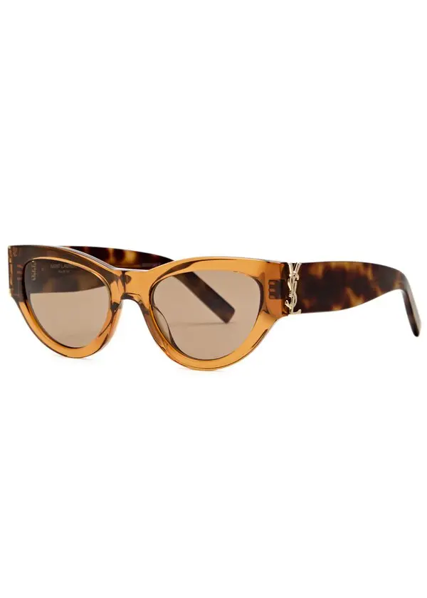 Saint Laurent Cat-eye Sunglasses - Brown Havana