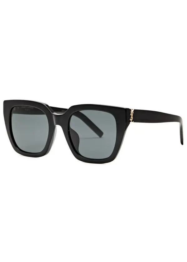 Saint Laurent Oversized Square Frame Sunglasses - Black