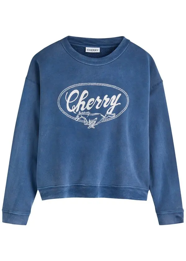 CHERRY LOS ANGELES Logo-embroidered Cotton Sweatshirt
