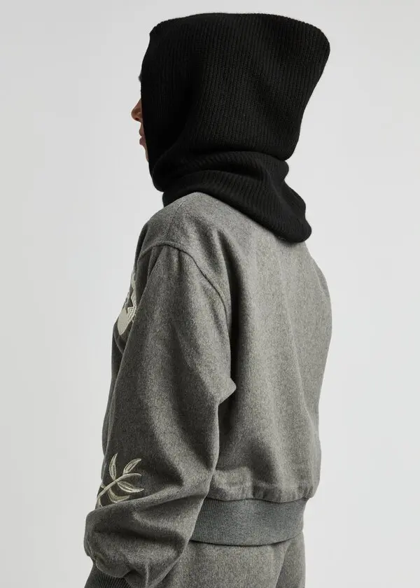 LOOP CASHMERE Ribbed Hood
