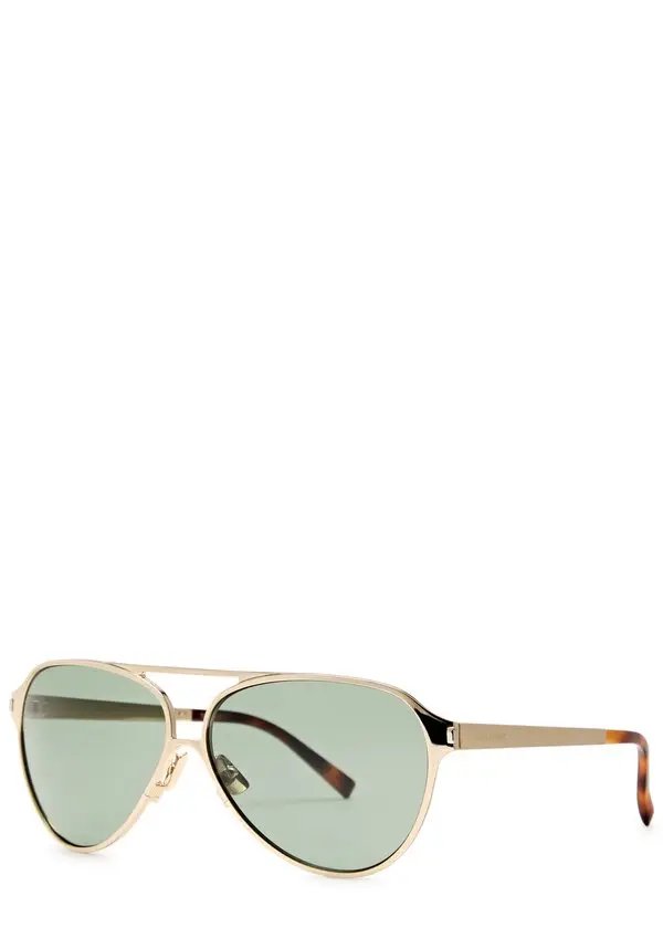 Saint Laurent Aviator Sunglasses - Gold