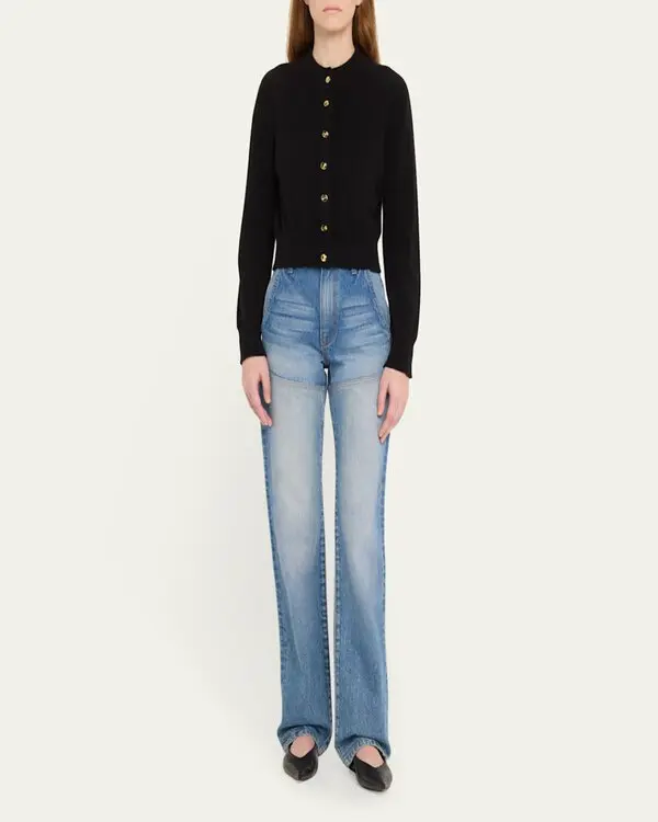 Brandon Maxwell The Wyatt Two-toned Jeans