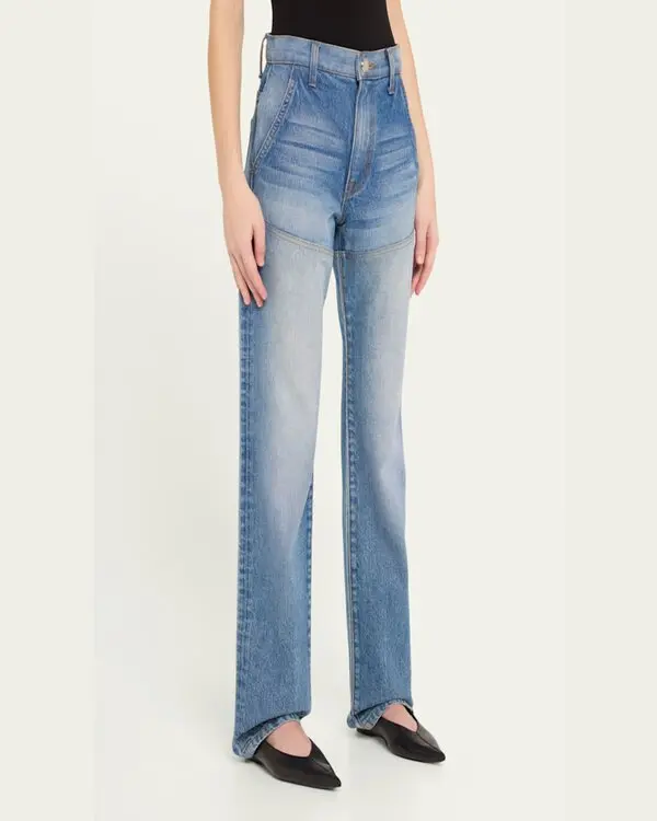 Brandon Maxwell The Wyatt Two-toned Jeans