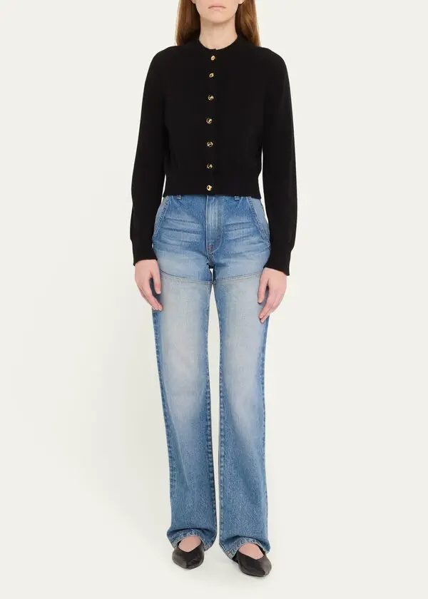 Brandon Maxwell The Wyatt Two-toned Jeans