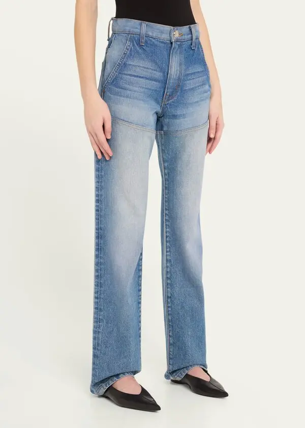 Brandon Maxwell The Wyatt Two-toned Jeans