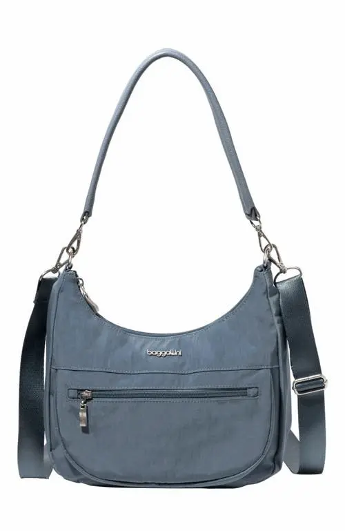 BAGGALLINI Modern Pocket Half Moon Shoulder Bag - Mist