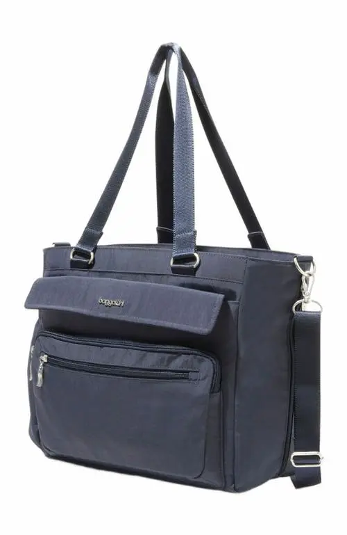 BAGGALLINI Modern Laptop Tote - French Navy