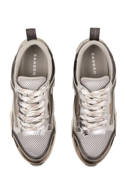 Sandro Flame Trainers - Silver