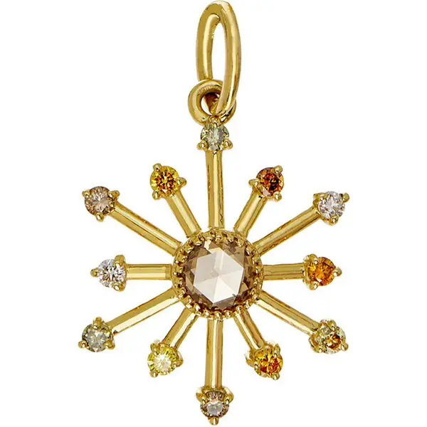 Sethi Couture Leena Diamond Pendant - Yellow Gold