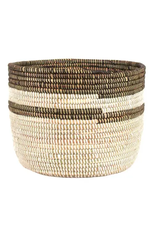 MBARE Black And White Stripe Basket
