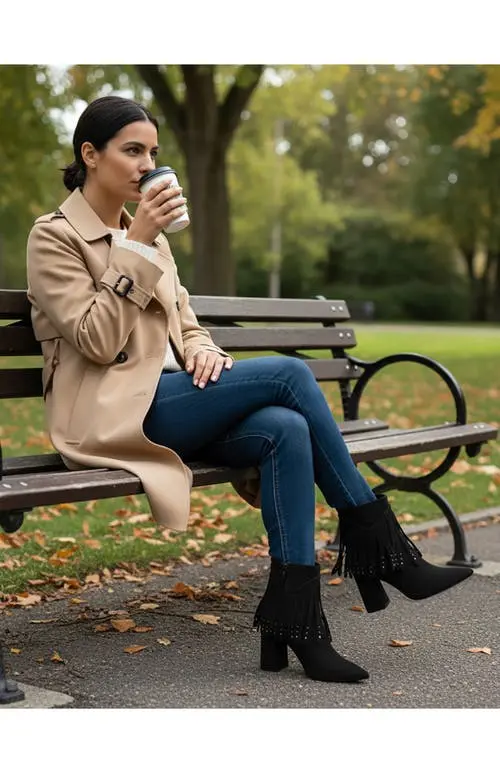 BEAUTIISOLES BY ROBYN SHREIBER Tal Fringe Bootie