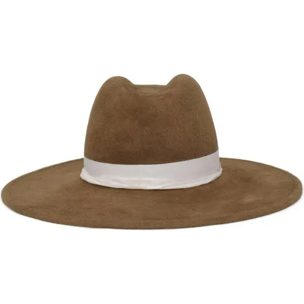 GIGI BURRIS MILLINERY Norma Rabbit Hair Felt Hat - Walnut