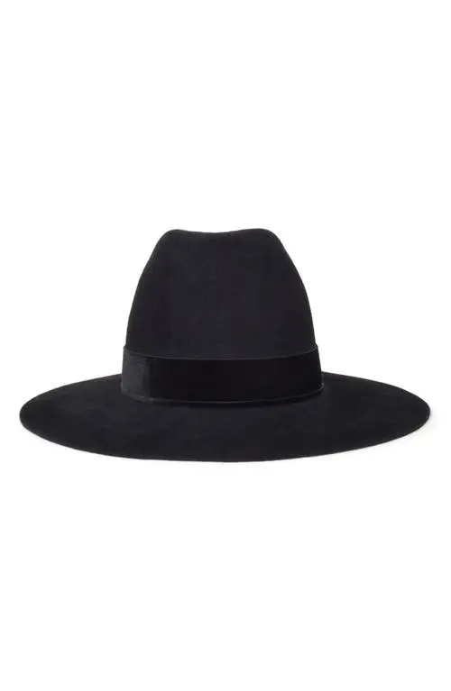 GIGI BURRIS MILLINERY Waverly Rabbit Hair Felt Hat - Black