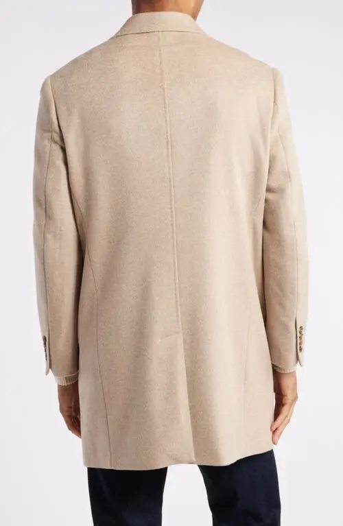 Nordstrom Cashmere Overcoat - Brown Taupe