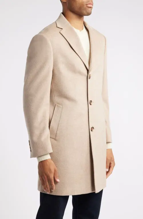 Nordstrom Cashmere Overcoat - Brown Taupe