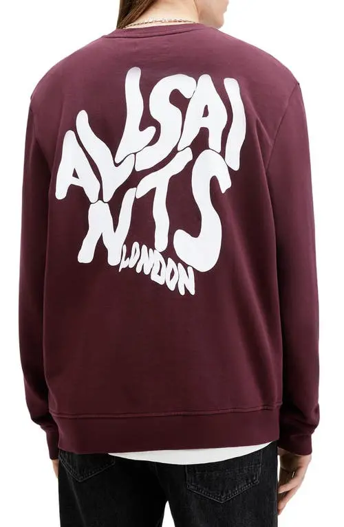 ALLSAINTS Orlando Logo Graphic Sweatshirt - Mars Red