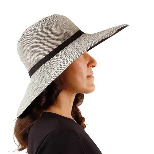 UV SKINZ Pacifica Wide Brim Hat - Black