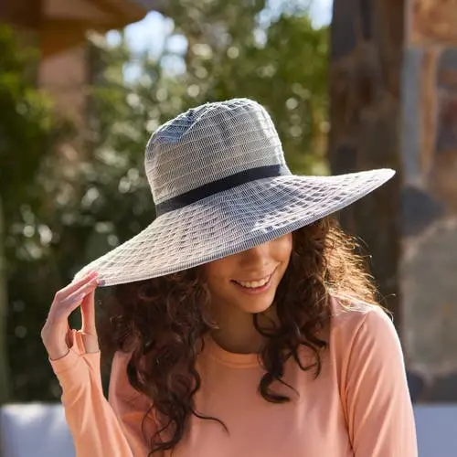 UV SKINZ Pacifica Wide Brim Hat - Black